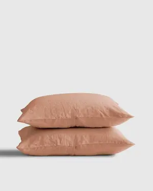 Quince European Linen Sham Set - Desert Sunset