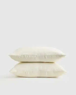 Quince European Linen Sham Set - Ivory