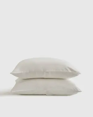 Quince European Linen Sham Set - White