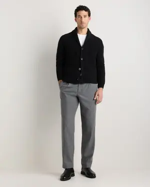 Quince Mongolian Cashmere Shawl Collar Cardigan