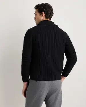 Quince Mongolian Cashmere Shawl Collar Cardigan