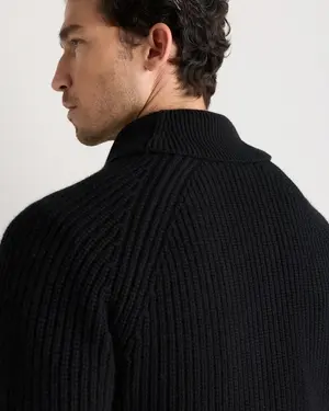Quince Mongolian Cashmere Shawl Collar Cardigan