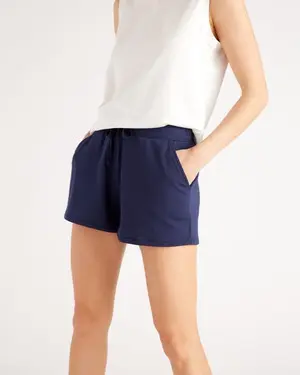 Quince Supersoft Fleece Shorts - Navy