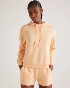 Quince Supersoft Fleece Shorts - Sunset Orange