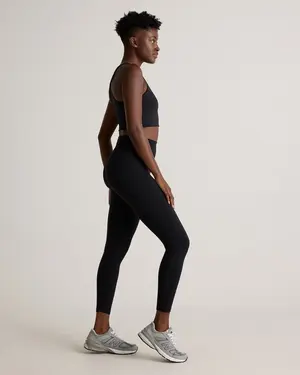 Quince Power-up High-rise Training Legging - Black