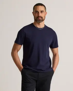 Quince 100% Pima Cotton Luxe Touch T-shirt - Deep Navy