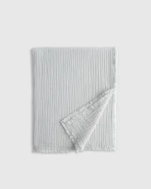 Quince Gauze Throw Mist