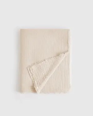 Quince Gauze Throw Undyed