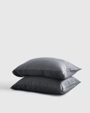 Quince Bamboo Pillowcase Set Charcoal