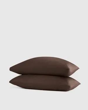 Quince Bamboo Pillowcase Set Espresso