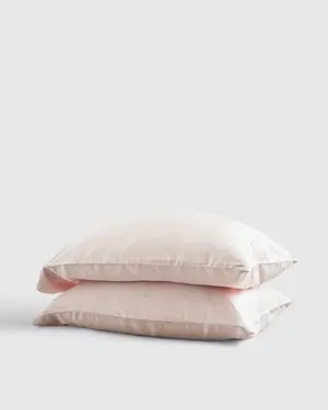 Quince Bamboo Pillowcase Set Soft Blush