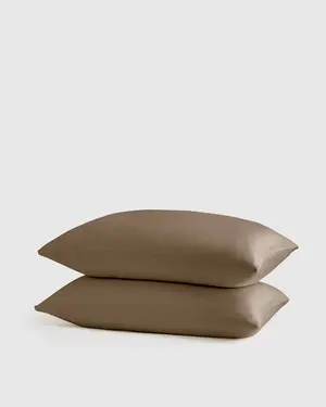 Quince Bamboo Pillowcase Set Walnut