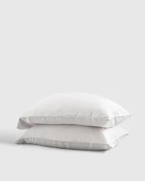 Quince Bamboo Pillowcase Set - White