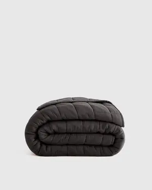 Quince Gauze Box Quilt Charcoal