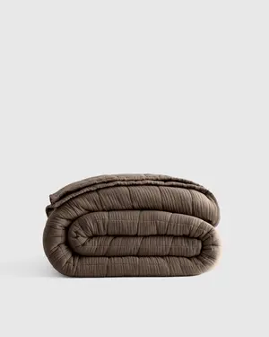 Quince Gauze Box Quilt Chocolate