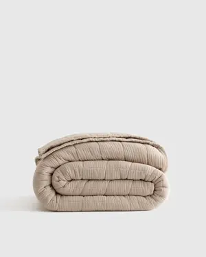 Quince Gauze Box Quilt Dune