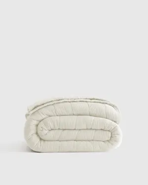 Quince Gauze Box Quilt Ivory