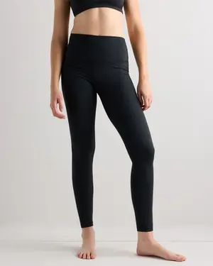 Quince Ultra-soft High-rise Legging - Heather Black