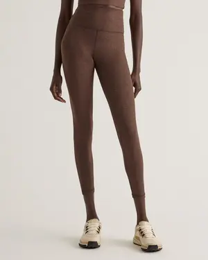 Quince Ultra-soft High-rise Legging - Heather Espresso