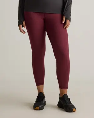 Quince Ultra-soft High-rise Legging - Heather Merlot