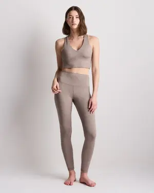 Quince Ultra-soft Performance Legging 28" Inseam - Heather Morel Grey