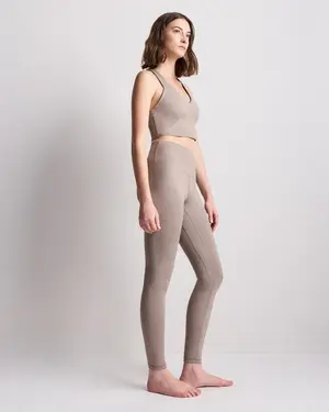 Quince Ultra-soft Performance Legging 28" Inseam - Heather Morel Grey