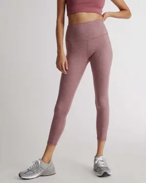Quince Women's Ultra-soft High-rise Legging Heather Rose