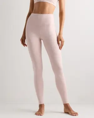 Quince Ultra-soft High-rise Legging - Heather Shell Pink