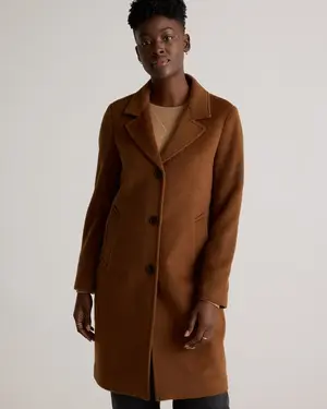Quince Camel Hair Single-breasted Midi Coat - Vicuna