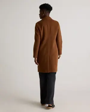 Quince Camel Hair Single-breasted Midi Coat - Vicuna
