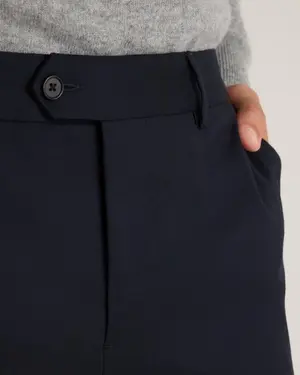 Quince Stretch Wool Slim Fit Dress Pants - Black