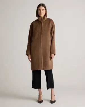 Women's Stand Collar Wool Coats