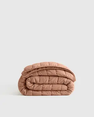 Quince European Linen Box Quilt Desert Sunset