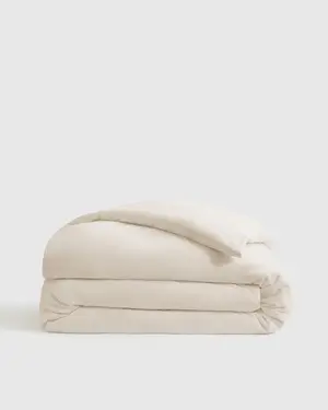 Quince Organic Jersey Duvet Cover - Natural