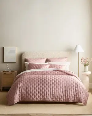 Quince Bamboo Dream Quilted Sham Set - Fig