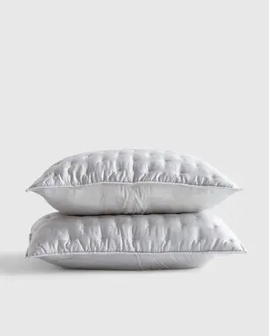 Quince Bamboo Dream Quilted Sham Set - Light Grey