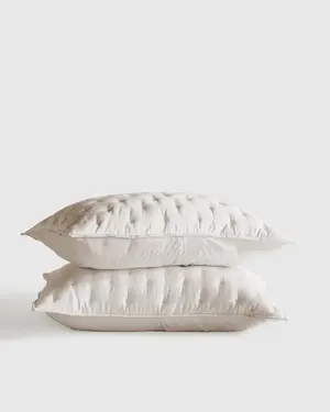 Quince Bamboo Dream Quilted Sham Set - Sand