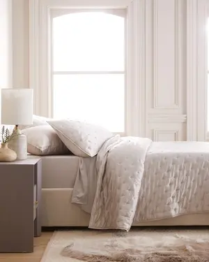 Quince Bamboo Dream Quilted Sham Set - Sand
