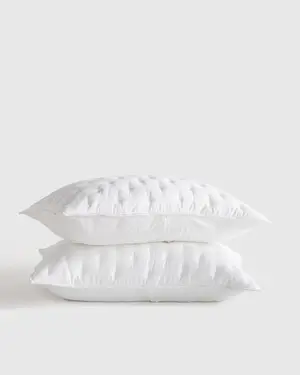Quince Bamboo Dream Quilted Sham Set - White