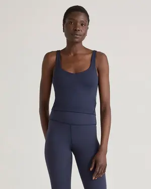 Quince Plunge Performance Tops For Women