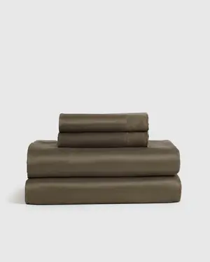 Quince Bamboo Sheet Set Dusty Olive