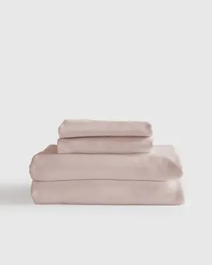 Quince Bamboo Sheet Set Soft Blush