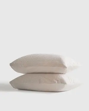 Quince Luxe Waffle Shams - Sand