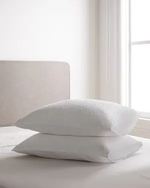 Quince Luxe Waffle Shams - White