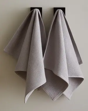 Quince Turkish Waffle Terry Hand Towel - Grey