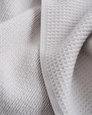 Quince Turkish Waffle Terry Hand Towel - Silver