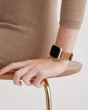 Quince Leather Smartwatch Band - Cognac