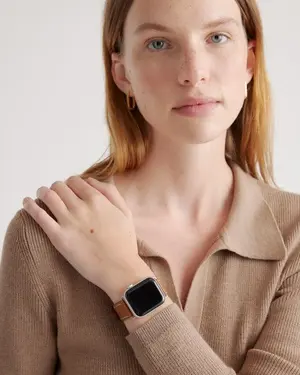 Quince Leather Smartwatch Band - Cognac