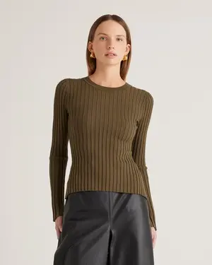 Quince Round Neck Sweaters For Women