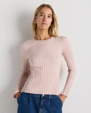 Quince Round Neck Sweaters For Women
